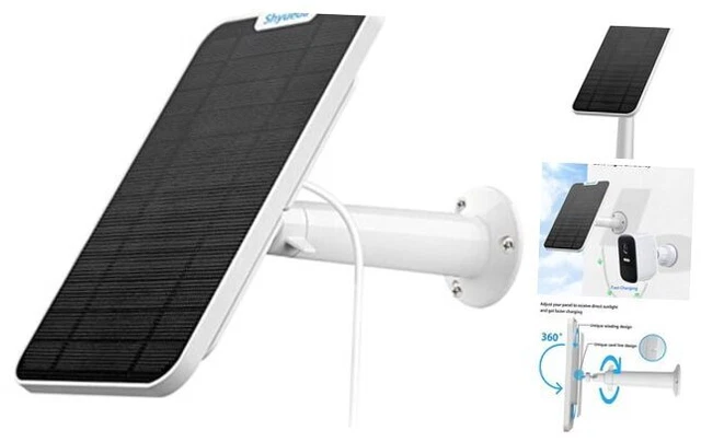[UPDATED VERSION] 4W Solar Panel Charging Compatible with Eufycam 2C/2C ...