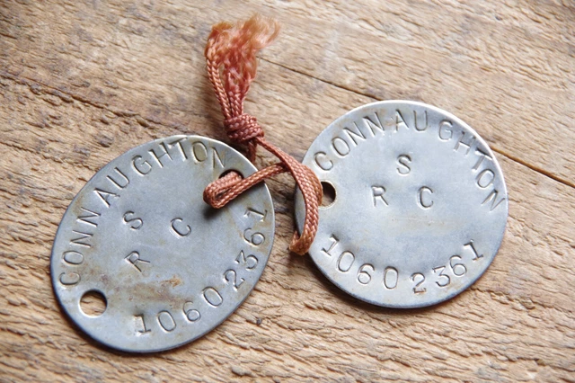 RELIC WW2 RAC RTR dogtag Reconnaissance Corps WW2 Recce - CONNAUGHTON ...