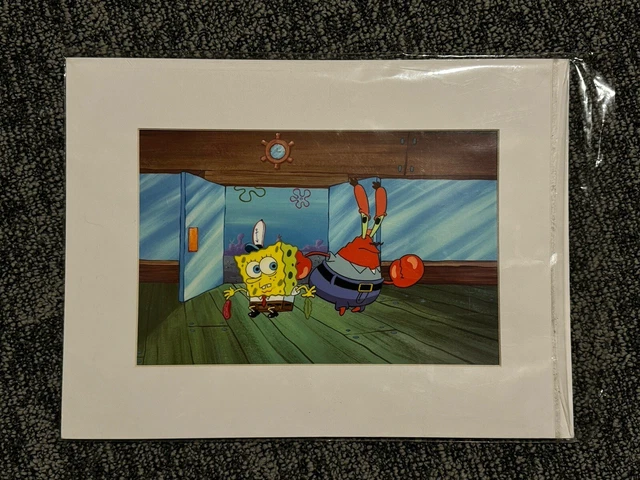 SPONGEBOB SQUAREPANTS ORIGINAL PRODUCTION CEL (CELL) Nickelodeon - Mr ...