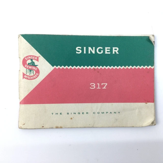 VINTAGE SINGER 317K Sewing Machine Instruction Manual $13.87 - PicClick