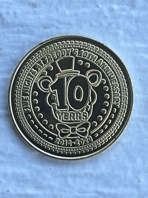 FIVE NIGHTS AT Freddy's 10th Year Birthday Party Fazbear Token PAX West ...