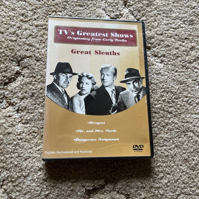 TV’S GREATEST SHOWS Great Sleuths DVD Dragnet Mr Mrs North Dangerous ...