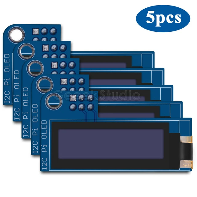 5PCS 0.91 INCH I2C oled OLED Module 128X32 LCD Display Module For ...