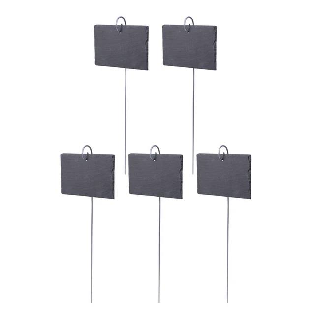 GARDEN LABEL PLANT Name Tags Identification Slate Labels Metal Sign ...