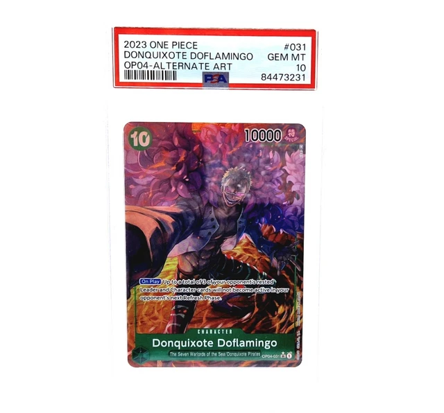 ONE PIECE TCG Donquixote Doflamingo Alt Art OP04-019 Leader NM English EUR 80,62 - PicClick DE