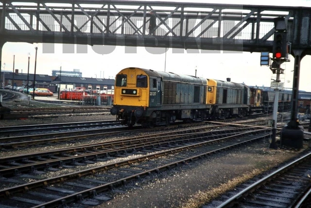 35MM SLIDE BR British Rail Diesel Loco Class 20 20217 Derby 1984 ...