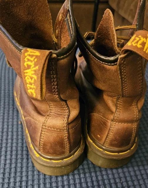 DR MARTENS DOC England Rare 90s Vintage Brown Boots Size 6 Unisex £57.11 - PicClick UK