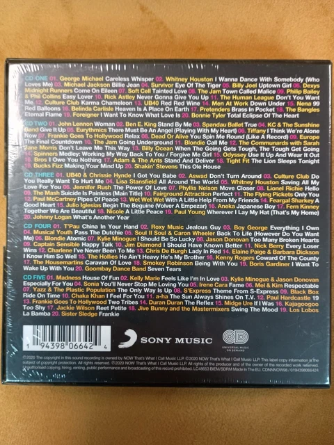 NOW 100 HITS 80s No.1s CD (5 Discs) - New Sealed £25.00 - PicClick UK