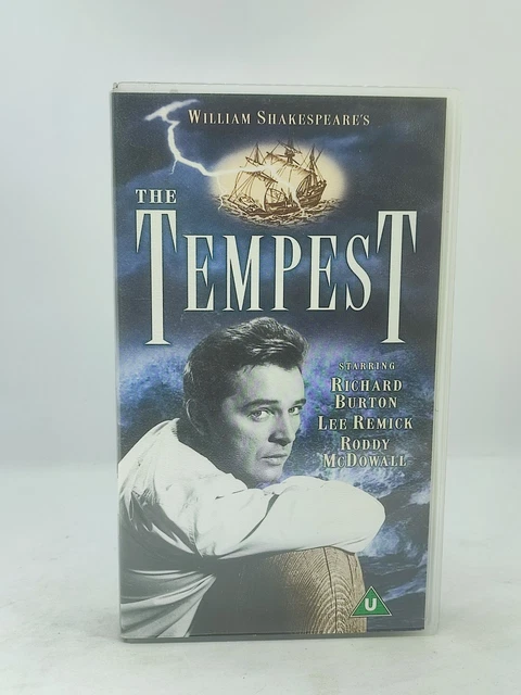 WILLIAM SHAKESPEARE'S THE Tempest, Starring Richard Burton On VHS Tape ...