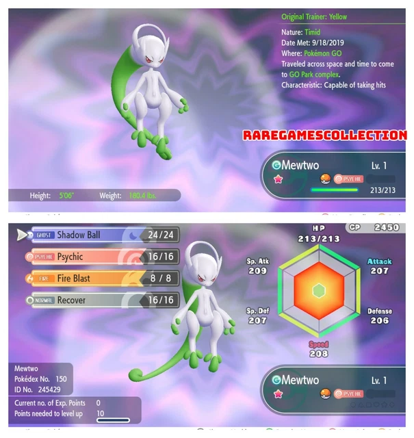 POKÉMON LET'S GO Shiny 6 IV Mewtwo & Mew livraison rapide légendaire EUR 3,77 - PicClick FR