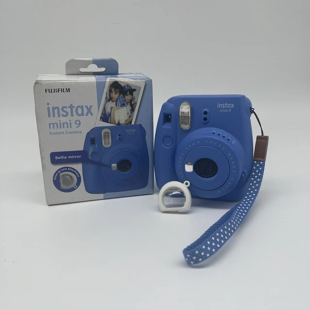 FUJIFILM INSTAX MINI 9 POLAROID BLUE Instant Camera with Original BOX £ ...