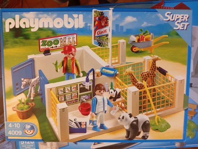 PLAYMOBIL 4009 SUPER Set Zoo Soigneurs Veterinaire Rare Misb Neuf New ...