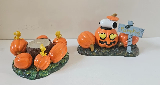 PEANUTS SNOOPY + Woodstock "Watching For Vampire" + "Scare a Snoopy ...