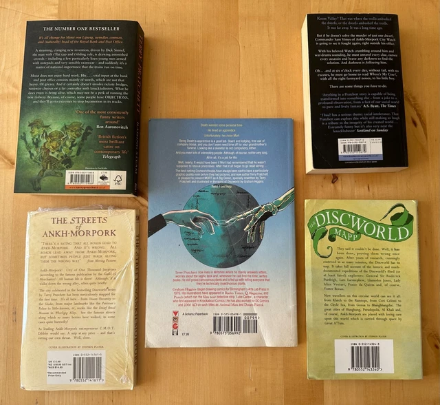 DISCWORLD TERRY PRATCHETT Paperback Bundle MORT RAISING STEAM THUD! & 2 ...