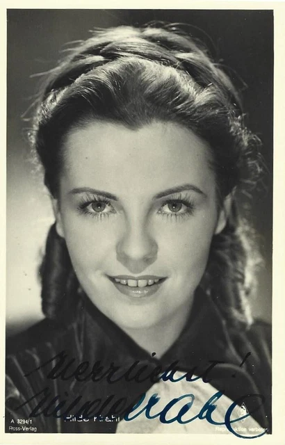 ORIGINALE AUTOGRAFO DI Hilde Krahl (Carta Attrice/Ross"" Anni 30/40 ...