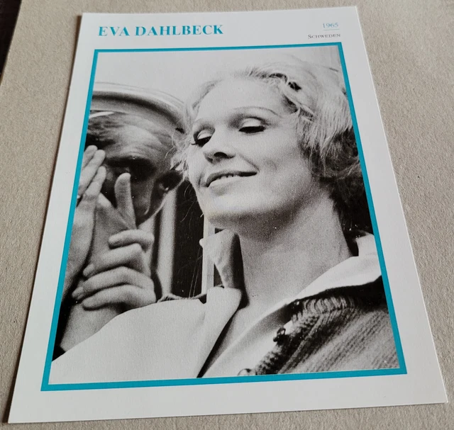 SCHAUSPIELERIN EVA DAHLBECK | Portrait | Star-Foto / Sammelbild-Karte ...