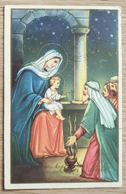 CARTOLINA ANTICA DI Buon Natale viaggiata anno 1950 EUR 5,00 - PicClick FR