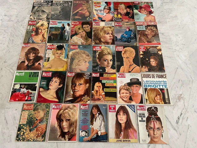 BRIGITTE BARDOT - Jane Birkin - Lot 29 Magazine Anciens EUR 120,00 - PicClick FR