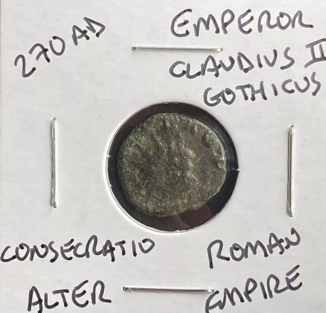 AUTHENTIC ANCIENT ROMAN Coin 270 AD Emperor Claudius II Gothicus ...