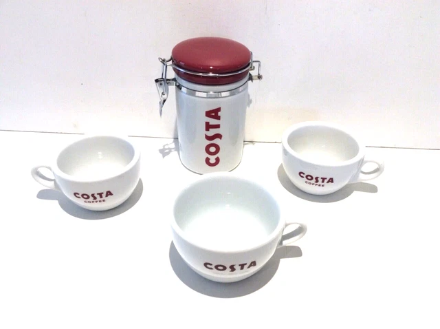 COSTA COFFEE OFFICIAL Ceramic Coffee Storage Canister / Container ...