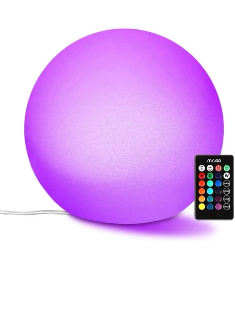 MR GO 10-INCH Rechargeable LED Light Cube Stool with Remote Waterproof ...