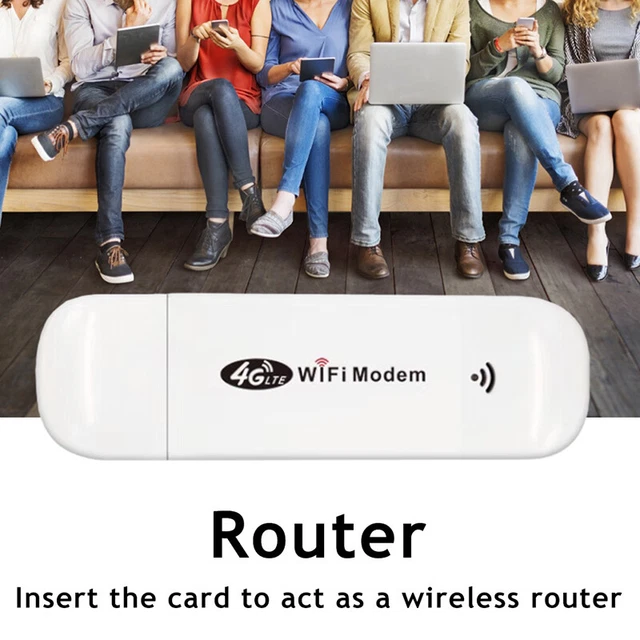 4G ROUTER WIRELESS USB Dongle Mini Pocket WiFi Broadband Modem Sim Card ...