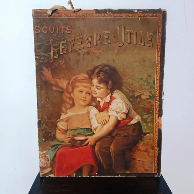 ANCIENNE PARTIE CHROMO publicitaire Lefèvre utile - biscuit lu EUR 65 ...