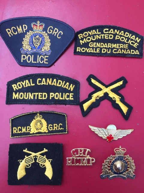 9 INSIGNE ROYAL CANADIAN MOUNTED POLICE GENDARMERIE ROYALE CANADA ...