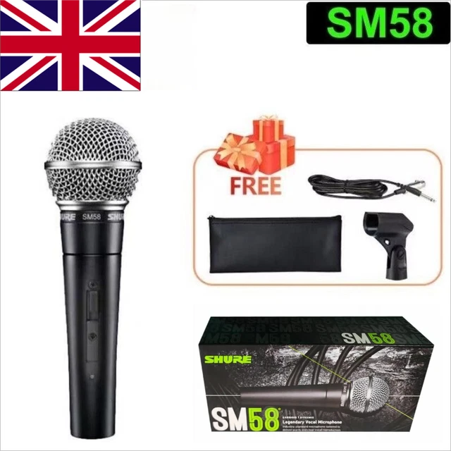 FOR SHURE SM58 Dynamic Vocal Microphone Wired Mic with Switch With ...