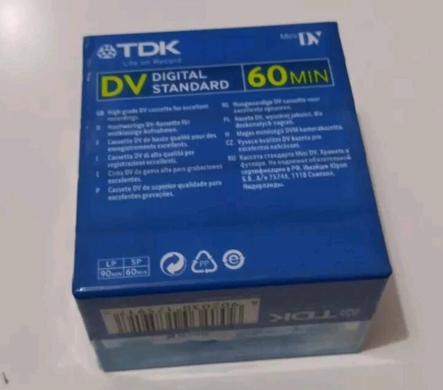 TDK MINI DV Cassette Tapes 60 Minutes Set Of 5 New In Original Sealed ...
