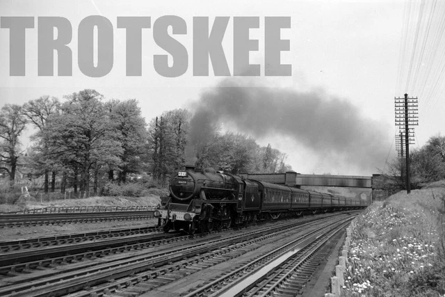 LARGER NEGATIVE BR British Railways Steam Loco 44659 Class 5MT Bushey ...