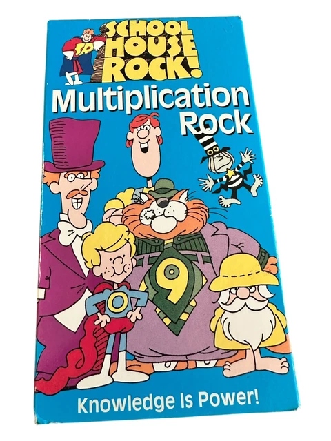 SCHOOL HOUSE ROCK! VHS Tape Multiplication Rock 1995 ABC Video ...