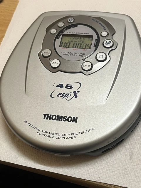 THOMSON PORTABLE CD Player Discman Walkman Compac Disc Vintage Retro ...