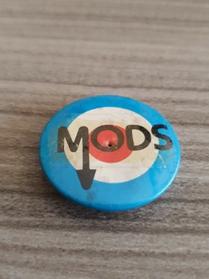 VINTAGE 1970S/80S/90S 25MM The Mods revival Mod Badge The Jam Badge MS ...
