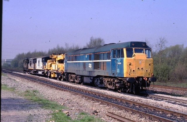 ORIGINAL 35MM RAIL Slide Class 31 31411 Water Orton 30 3 1990 ...