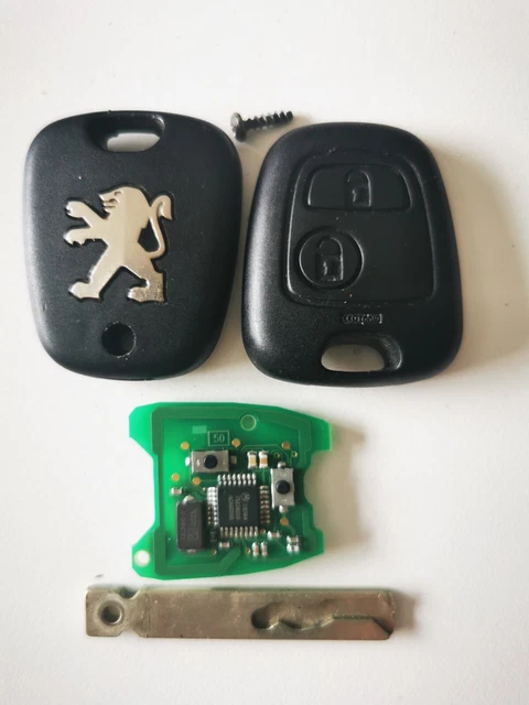 GENUINE OEM PEUGEOT 2 Button Remote Key Fob, Valeo 73373067C, Tested #1 ...