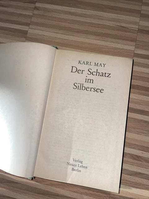 BUCH KARL MAY/DER Schatz im Silbersee/gebraucht/1984/Verlag Neues Leben ...