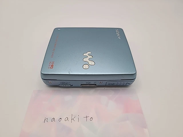 SONY HI-MD WALKMAN Portable MINIDISC player Blue MZ-EH50 operation ...