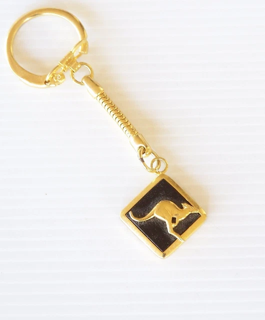 VINTAGE AUSTRALIAN KANGAROO Travel Souvenir Metal Keyring Key Chain $11 ...