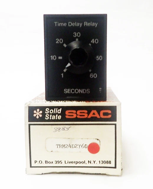 SSAC SOLID STATE Trm24D2Y60 24Vdc/28Vdc, Timing Relay 1 - 60 Sec $79.99 - PicClick CA