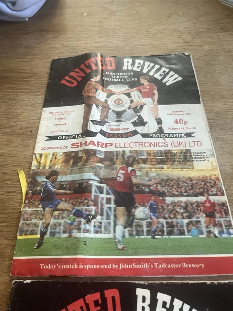 MANCHESTER UNITED OFFICIAL 1986-87 And 1985-86 Season Programmes £5.45 ...