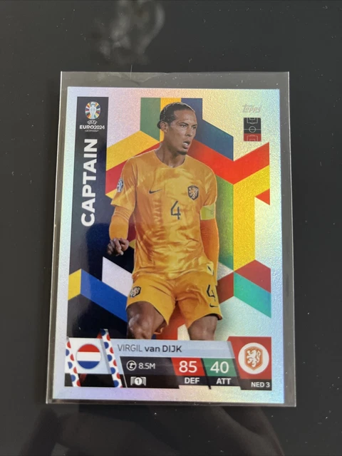 MATCH ATTAX UEFA Euro 2024 Trading Card NED3 Virgil Van Dijk ...