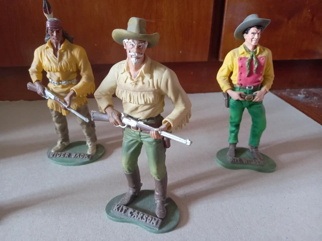TEX E KIT Willer Kit Carson Tiger Jack Mefisto - 5 Statuette Hachette ...