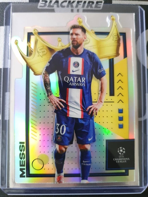 2022-23 TOPPS UEFA Superstars Lionel Messi Royalty Paris PSG Corona ...