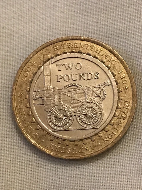 2004 TREVITHICK STEAM Locomotive £2 Two Pound Coin Circulated £14.81 ...