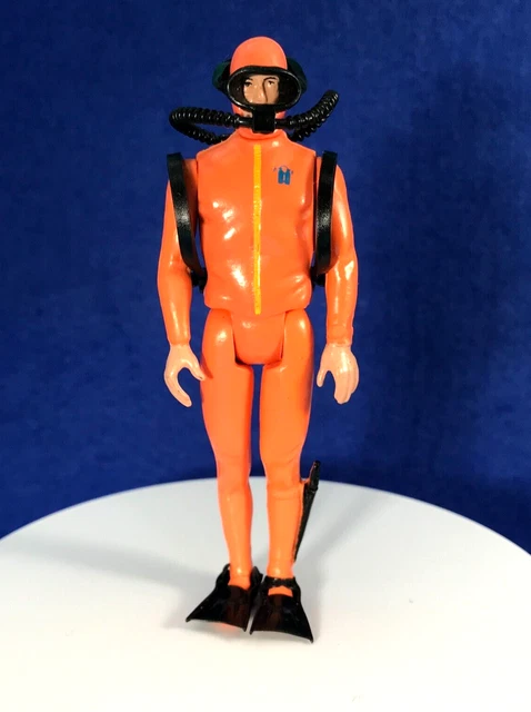 VINTAGE PALITOY ACTION Force FROGMAN with SCUBA TANK & FLIPPERS ...