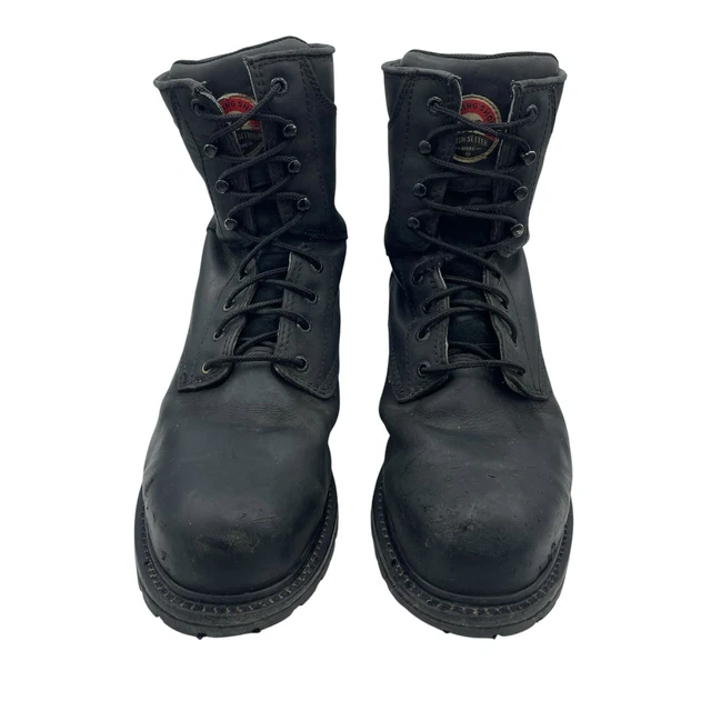 RED WING IRISH Setter Mens Logger 8" Boots Work Black Steel Toe Sz 10 ...