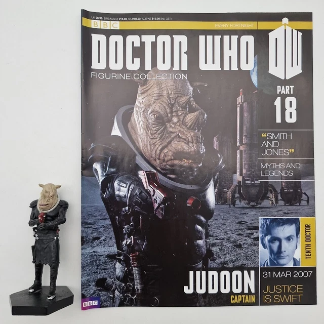 DOCTOR WHO JUDOON Captain Figure Collection PART 18 AND Magazine Smith ...