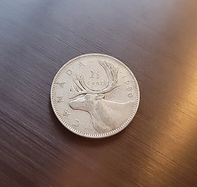 1950 CANADIAN SILVER Quarter [25c] - No Reserve! [#83] $5.05 - PicClick CA