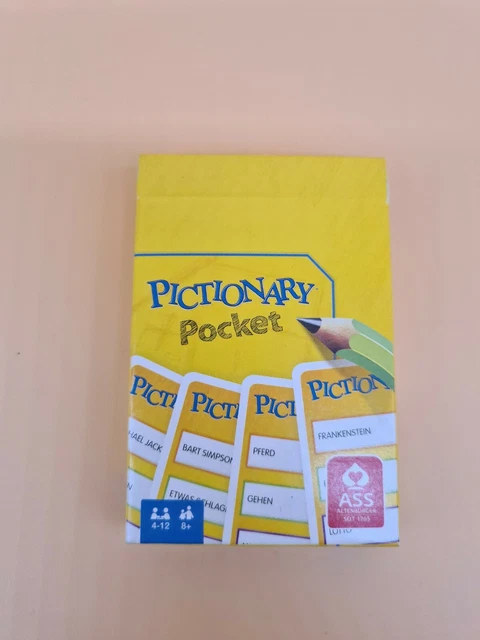 PICTIONARY POCKET ASS Rewe Mattel 2018 Kartenspiel NEU EUR 4,74 ...